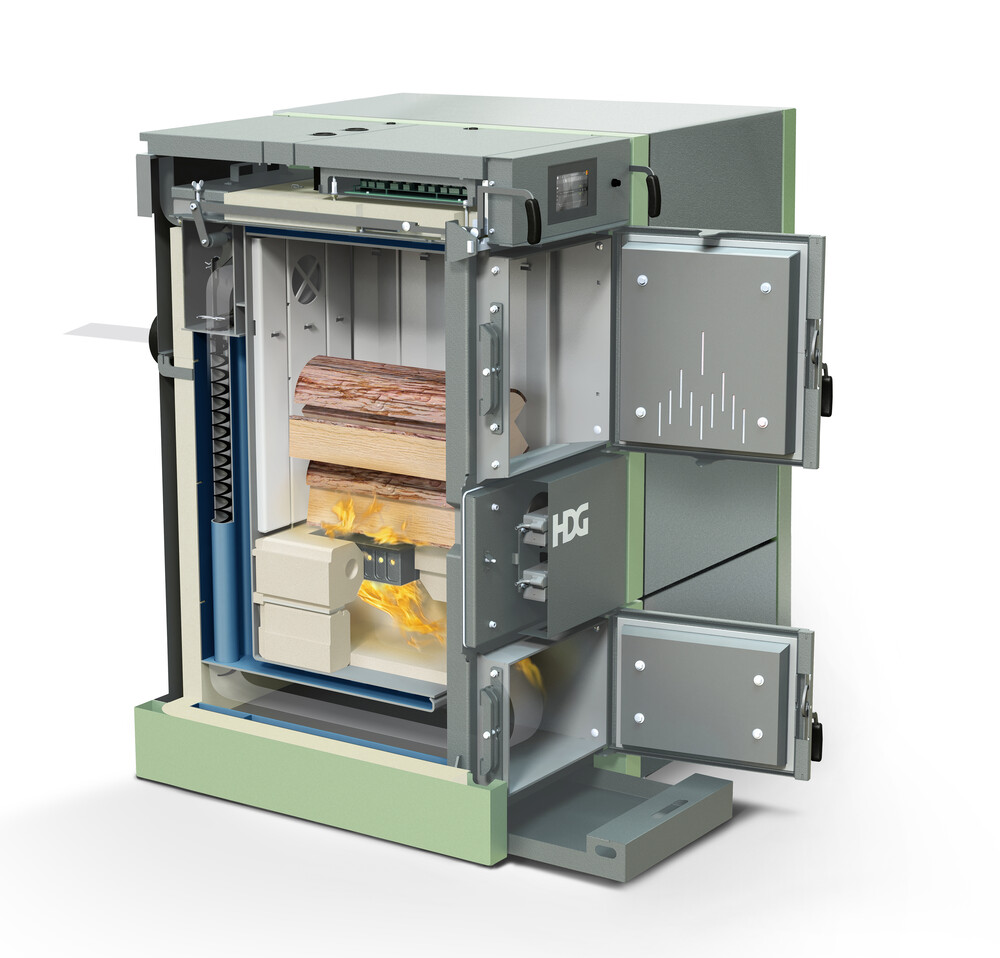 Hybrid Log & Pellet Boiler F50 / K33 day Hopper