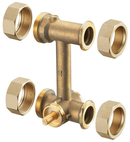Three-way mixing valve